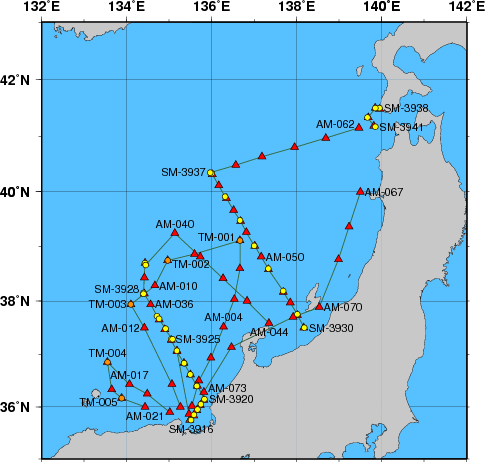 Japan Meteorological Agency | Data of Oceanographic and Marine ...