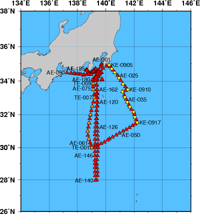 Japan Meteorological Agency | Data of Oceanographic and Marine ...
