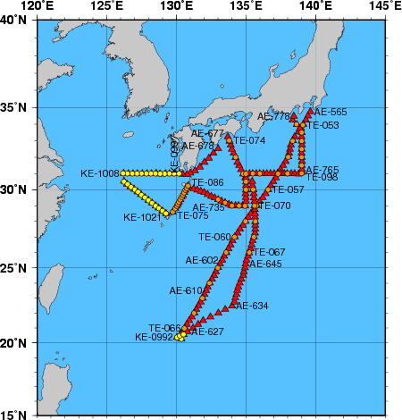 Japan Meteorological Agency | Data of Oceanographic and Marine Meteorological Observation ...
