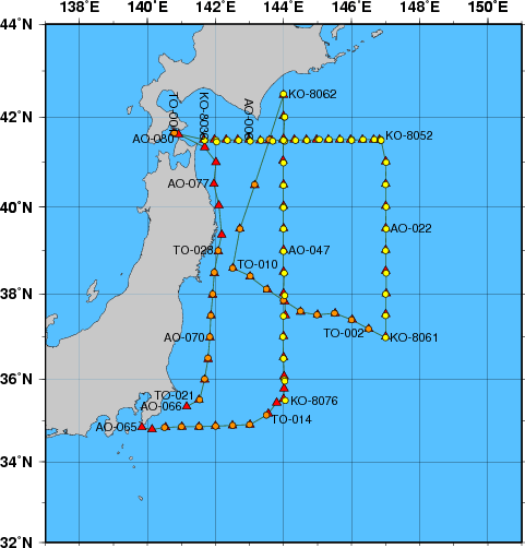 Japan Meteorological Agency | Data of Oceanographic and Marine ...