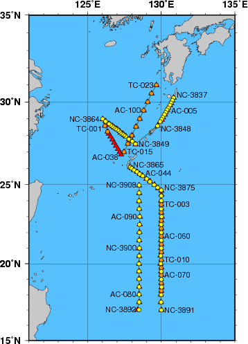 Japan Meteorological Agency | Data of Oceanographic and Marine ...