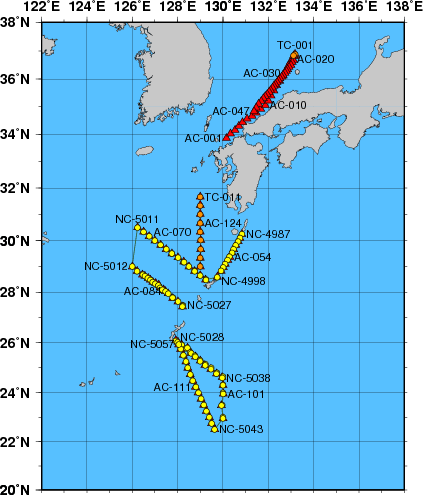 Japan Meteorological Agency | Data of Oceanographic and Marine ...