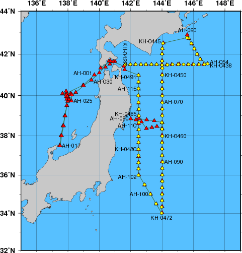 Japan Meteorological Agency | Data of Oceanographic and Marine ...