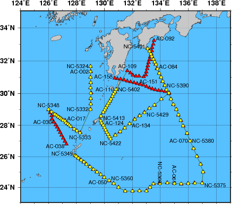Japan Meteorological Agency | Data of Oceanographic and Marine ...