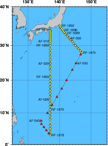 Japan Meteorological Agency | Data of Oceanographic and Marine ...