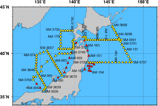 Japan Meteorological Agency | Data of Oceanographic and Marine ...