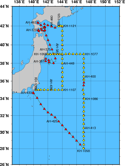 Japan Meteorological Agency | Data of Oceanographic and Marine ...