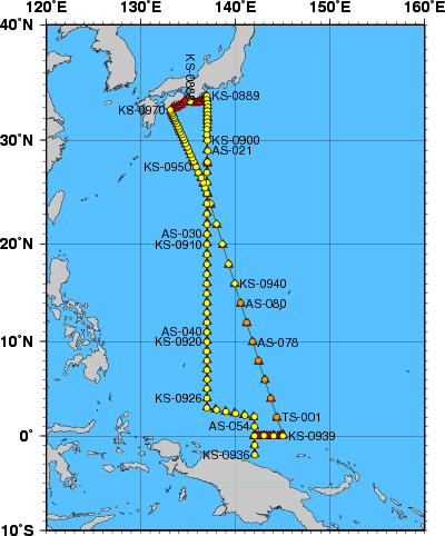Japan Meteorological Agency | Data of Oceanographic and Marine ...