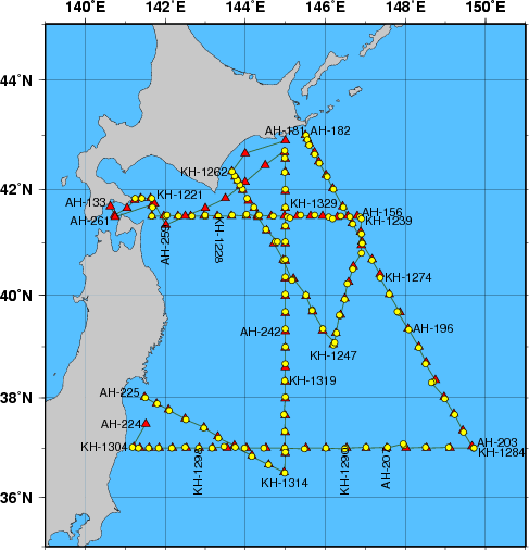 Japan Meteorological Agency | Data of Oceanographic and Marine ...