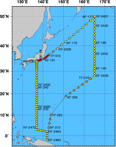 Japan Meteorological Agency | Data of Oceanographic and Marine ...