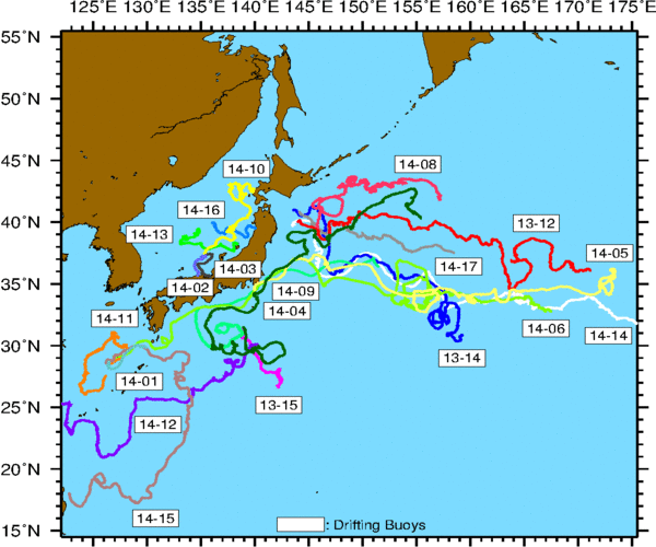 Japan Meteorological Agency | Data of Oceanographic and Marine ...