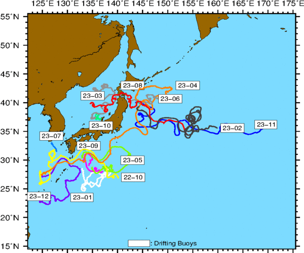 Japan Meteorological Agency | Data of Oceanographic and Marine ...