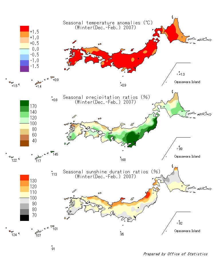 Features of Winter Climate in Japan (2006 Dec.-2007 Feb.)